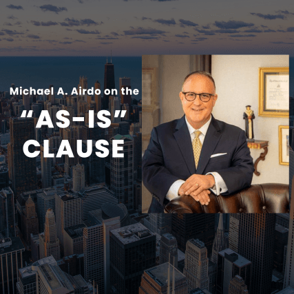Michael Airdo presented on The “As-Is” Clause and Protection from Third ...